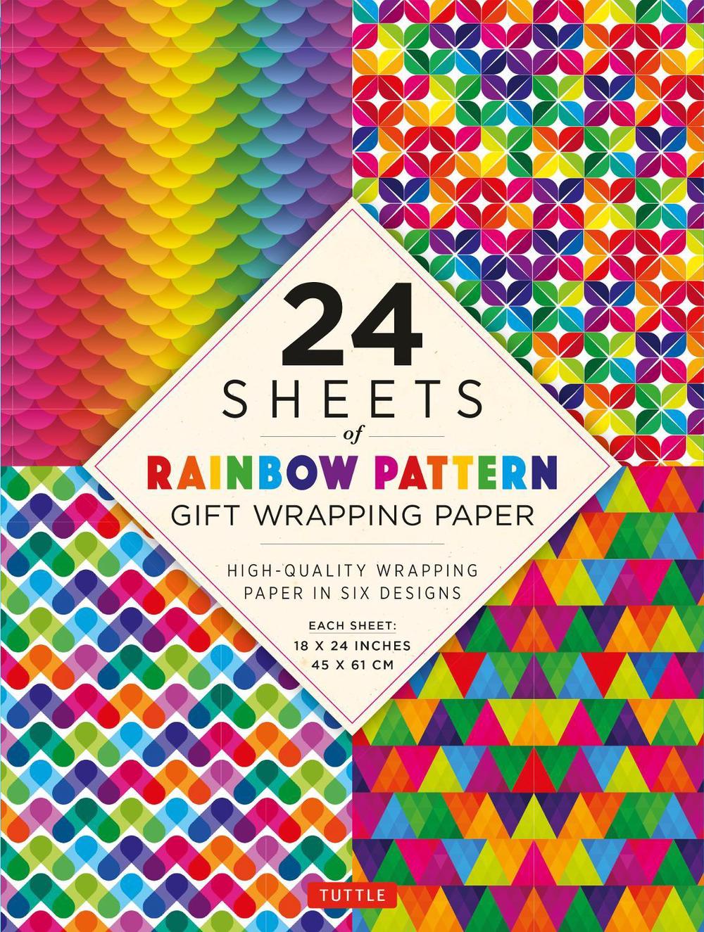 Rainbow Patterns Gift Wrapping Paper - 24 sheets | Buy online at The Nile