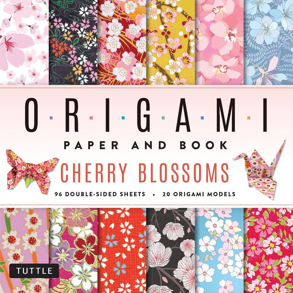 Cherry Blossoms Origami Paper and Book by Tuttle Studio, Hardcover ...