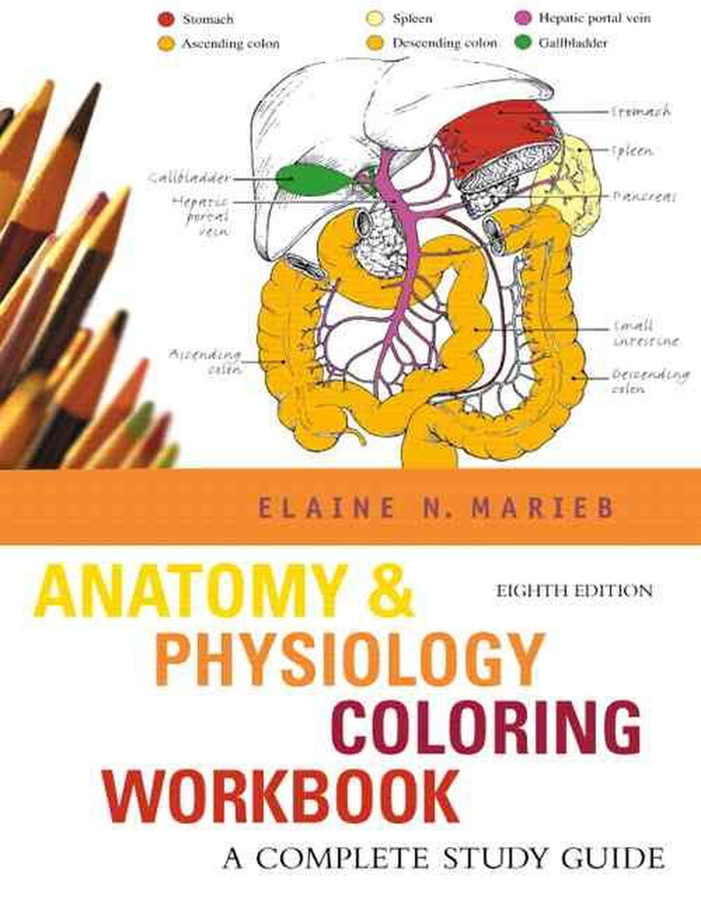 Anatomy Physiology Coloring Workbook A Complete Study Guide By