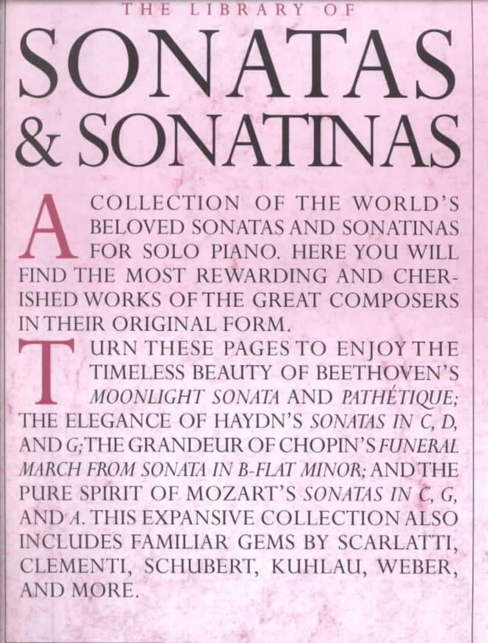 The Library of Sonatas and Sonatinas: Piano Solo by Amy Appleby ...