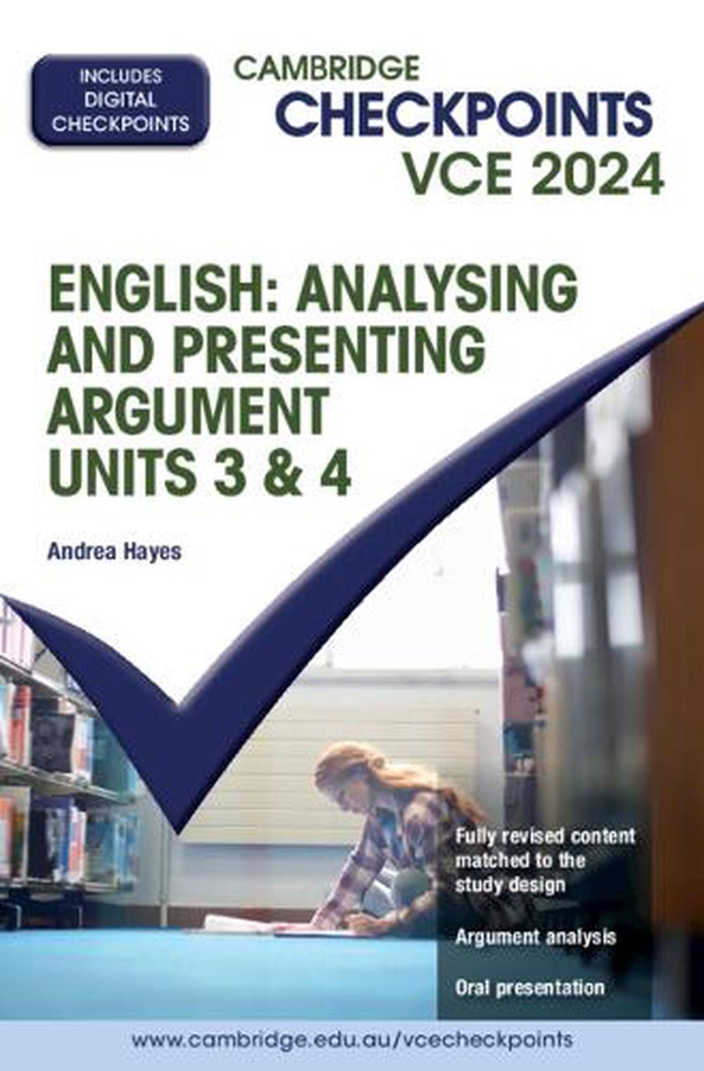Cambridge Checkpoints VCE English: Analysing and Presenting Argument ...