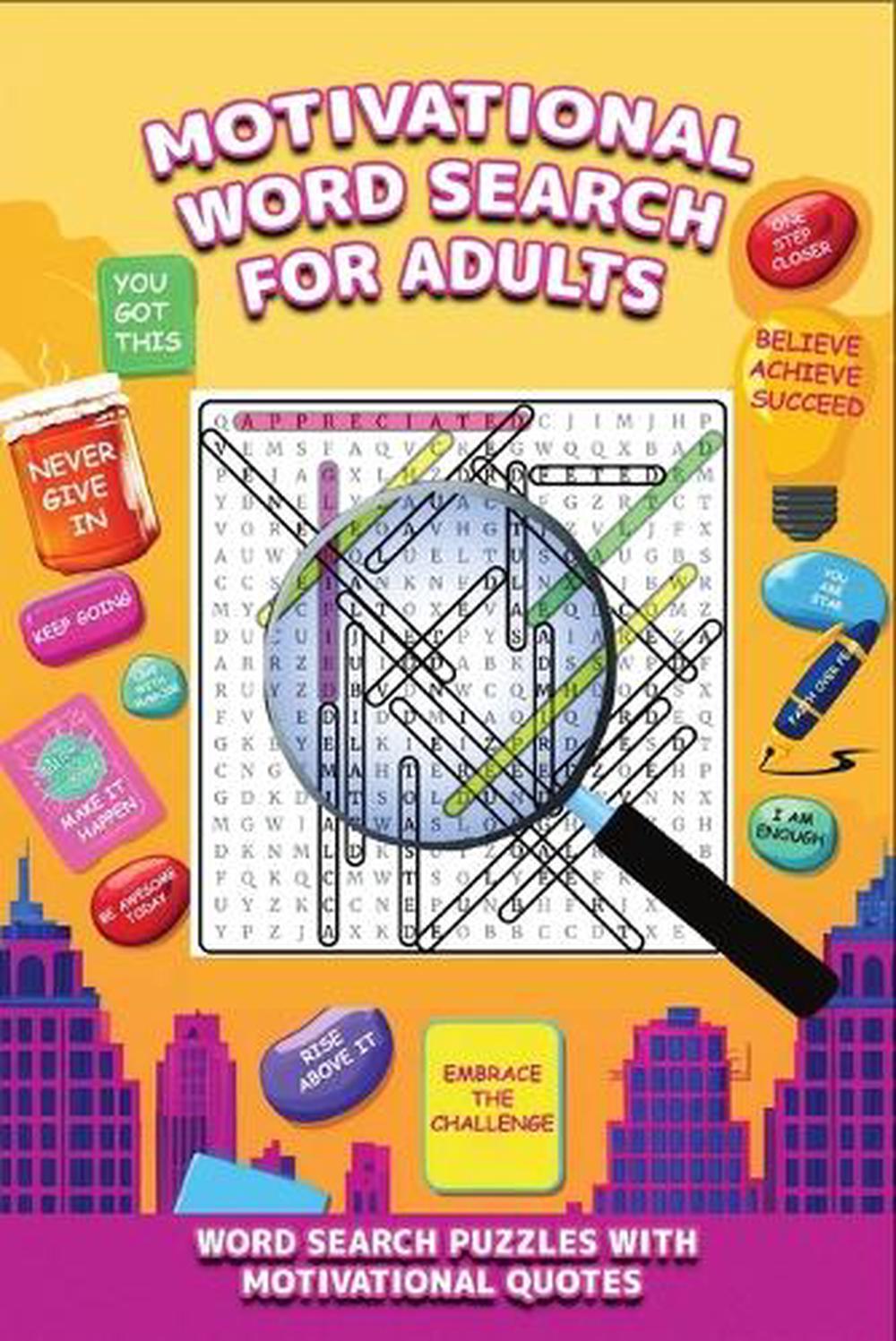 Motivational Word Search Puzzle Book With Quotes by Icons Media ...