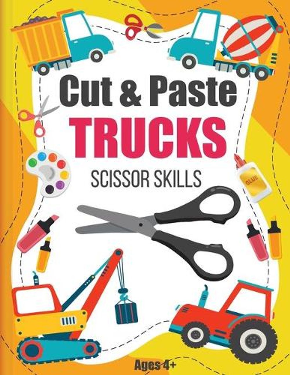 Cut and Paste Trucks Scissor Skills by Th Kidsactivities Publishing ...