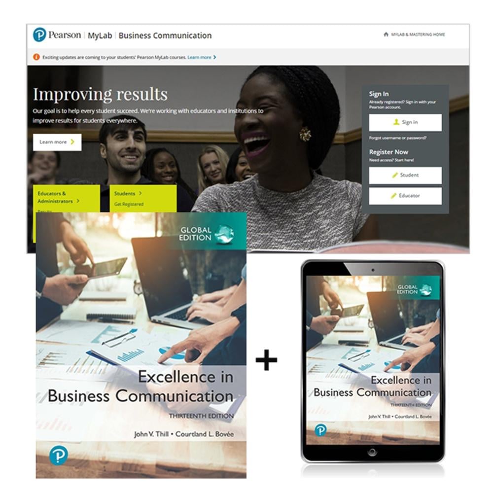 Excellence in Business Communication, Global Edition + MyLab Business ...