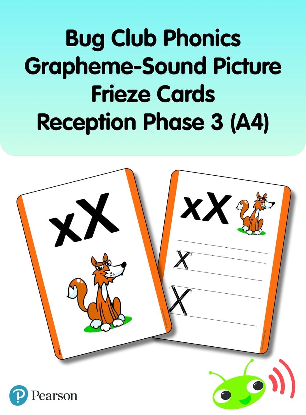 Bug Club Phonics Grapheme-Sound Picture Frieze Cards Reception Phase 3 ...