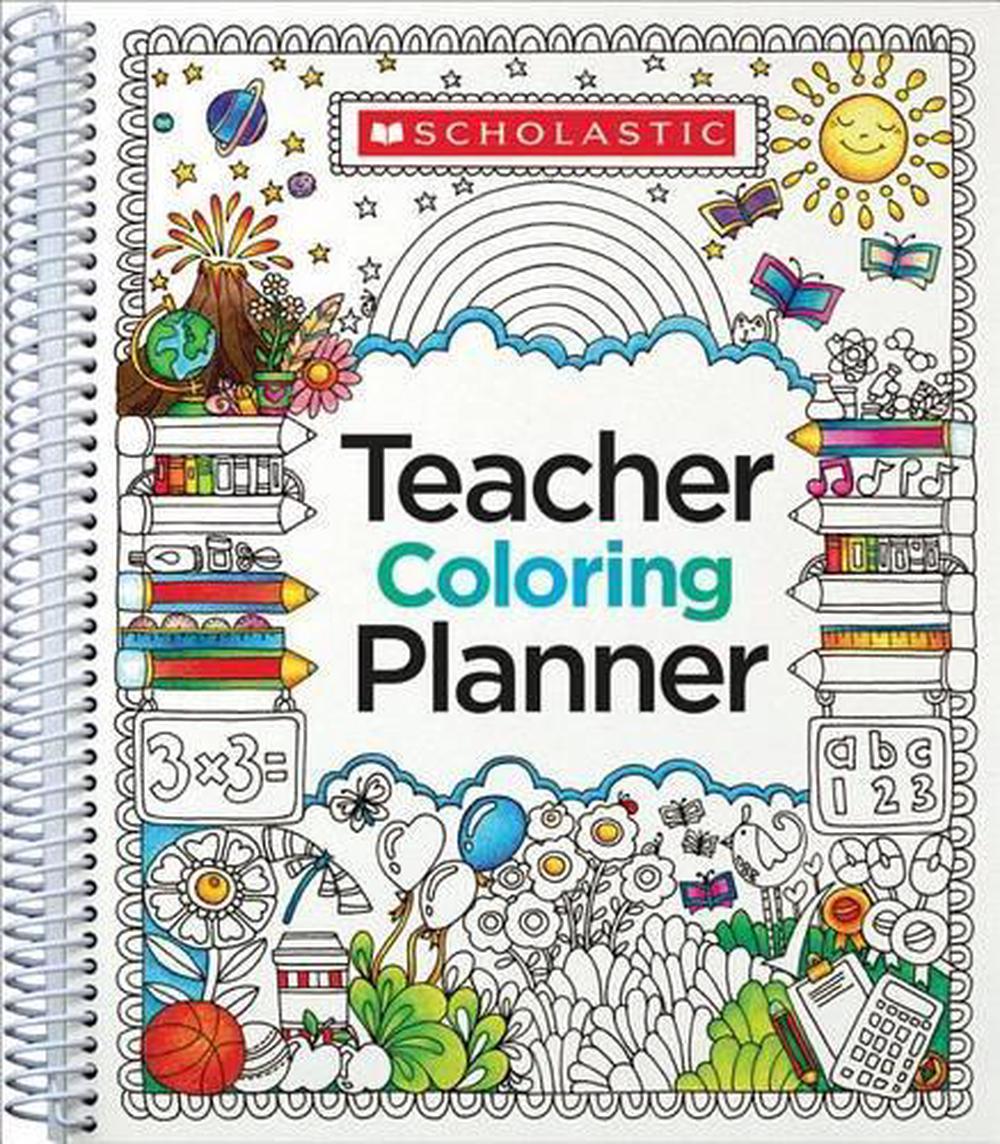 Teacher Coloring Planner by Scholastic Teaching Resources, Paperback ...