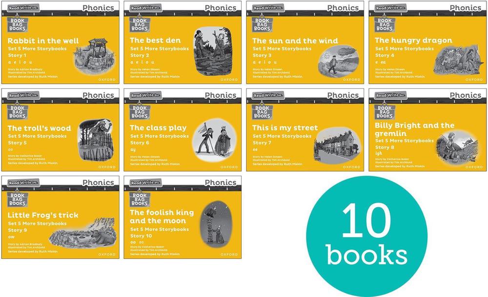 Read Write Inc. Phonics: Yellow Set 5 More Black & White Storybooks ...