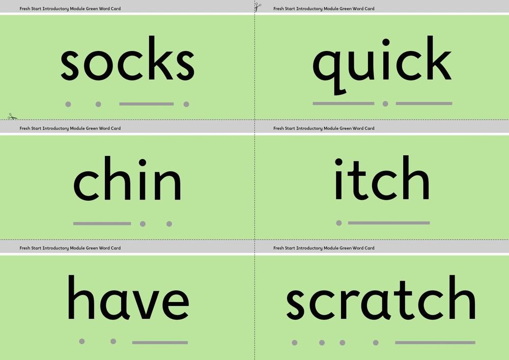 Read Write Inc. Fresh Start: 2024 Module Green Word Cards by Ruth ...