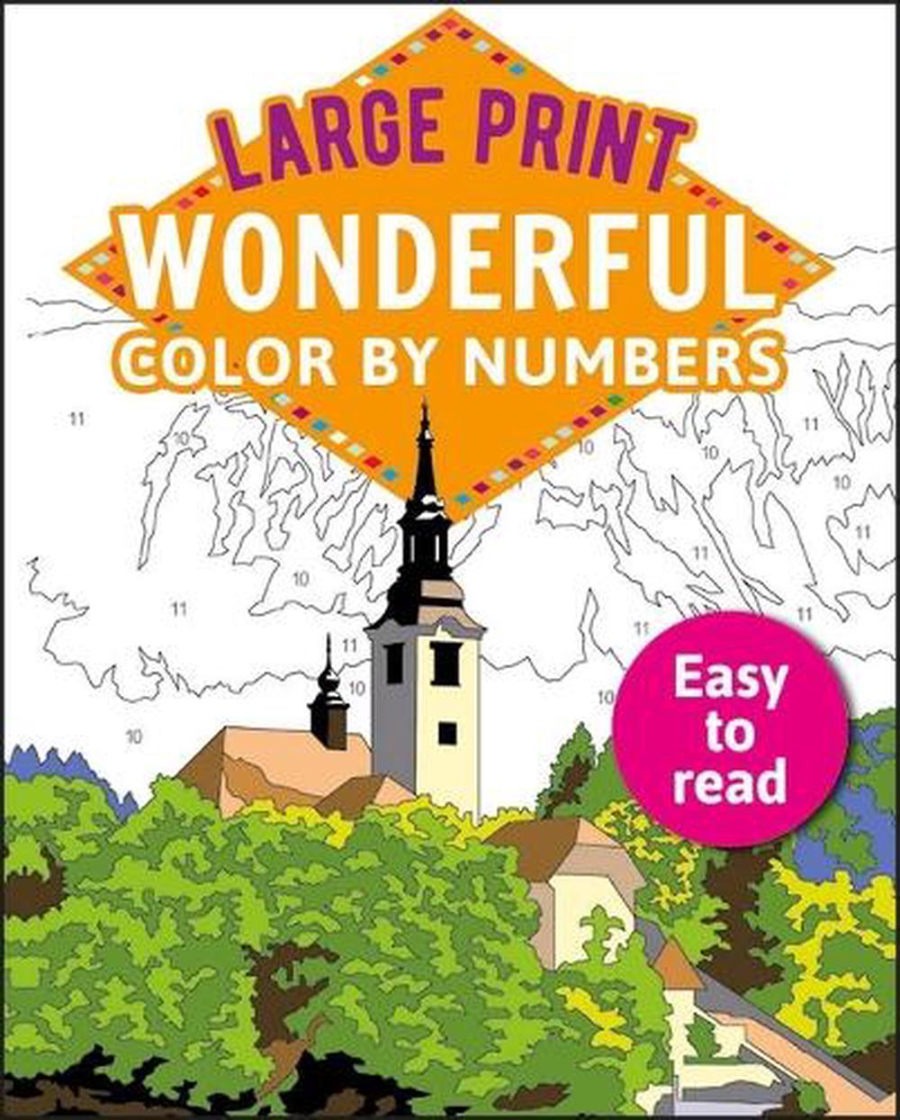 Large Print Wonderful Color by Numbers | Buy online at The Nile
