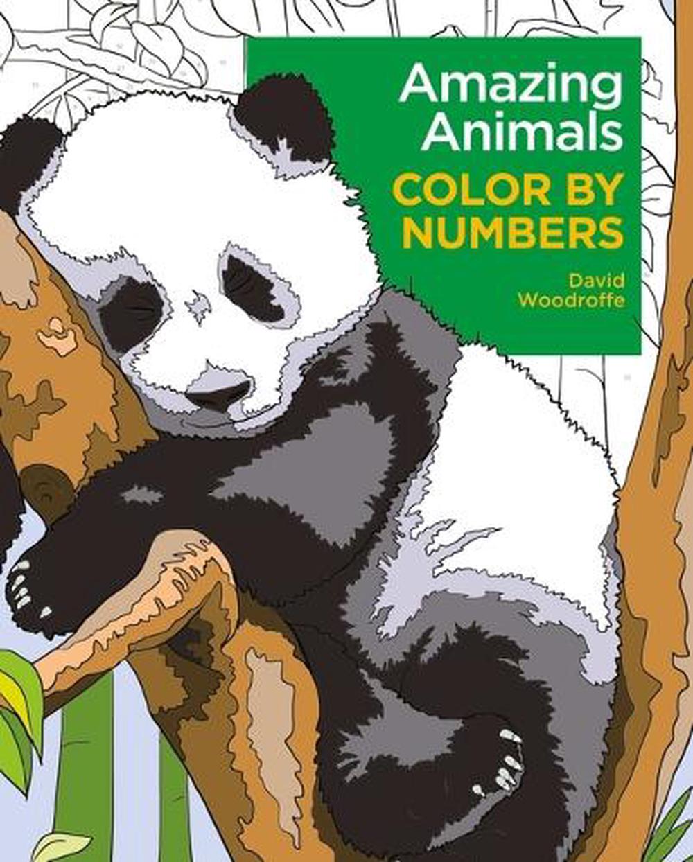 Amazing Animals Color by Numbers by David Woodroffe, Paperback ...