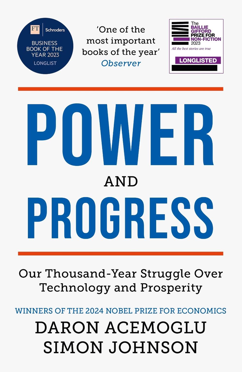 Power and Progress by Simon Johnson, Paperback, 9781399804479 | Buy online at The Nile