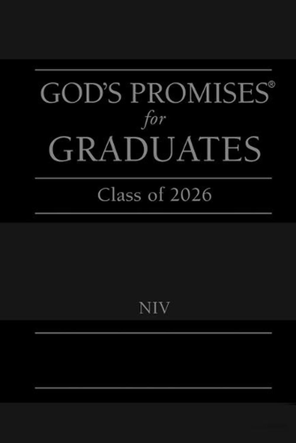 God's Promises for Graduates: Class of 2026 - Black NIV by Jack ...
