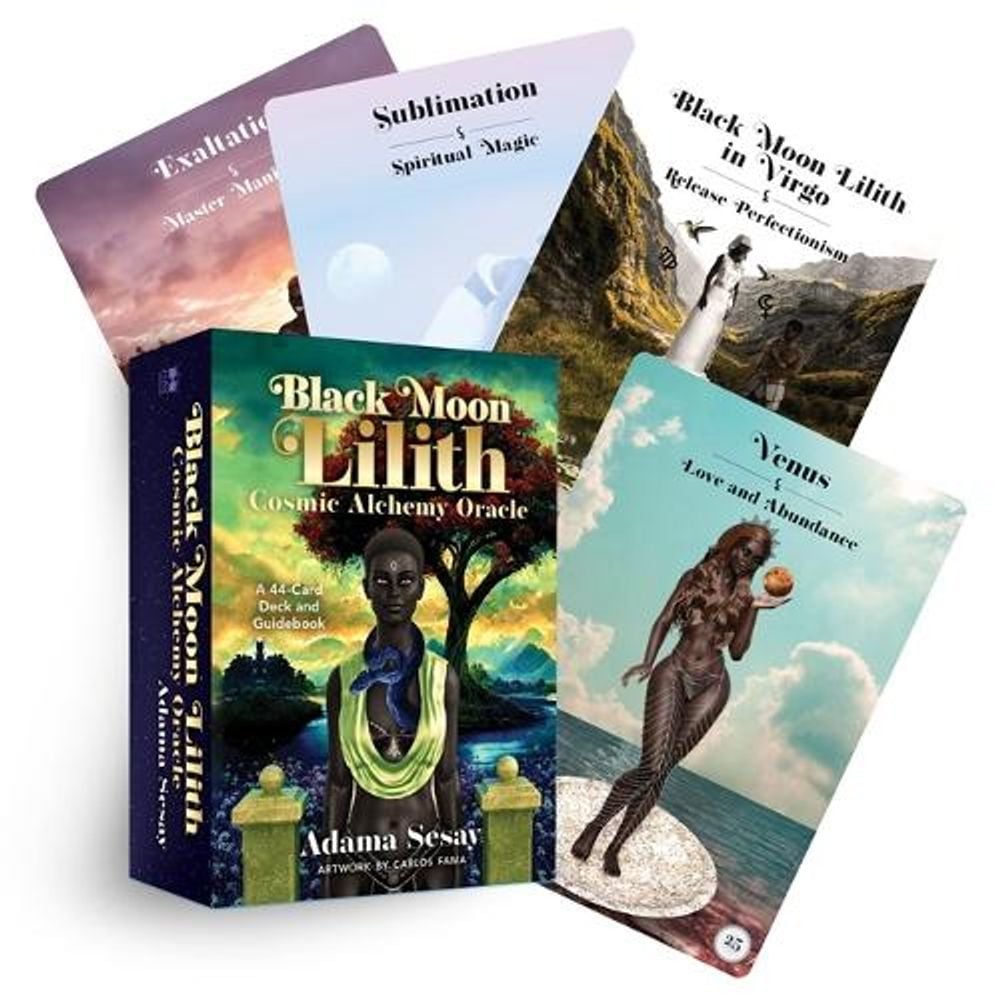 Black Moon Lilith Cosmic Alchemy Oracle by Adama Sesay, Cards ...
