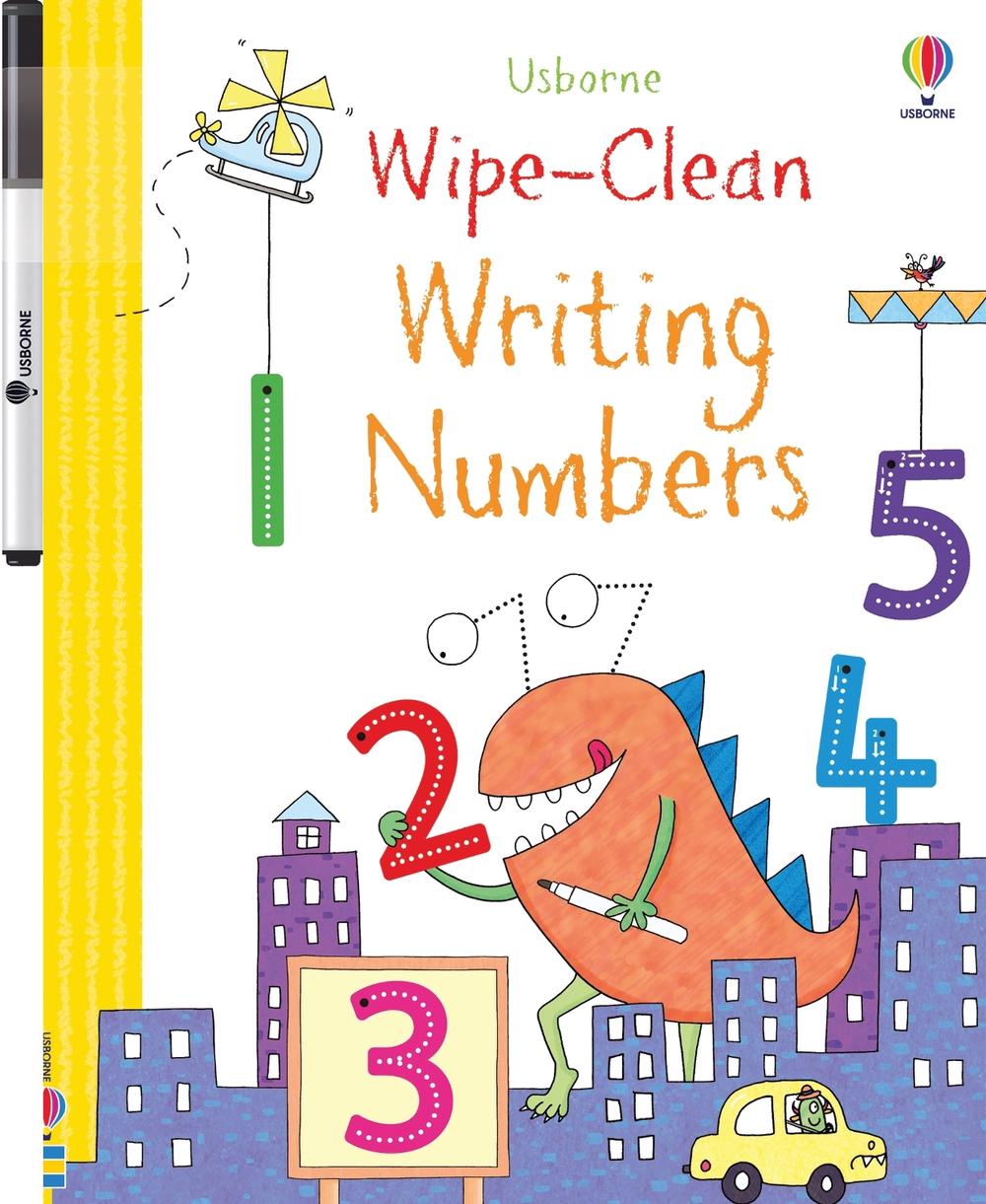Wipe-clean Writing Numbers by Jessica Greenwell, Paperback ...