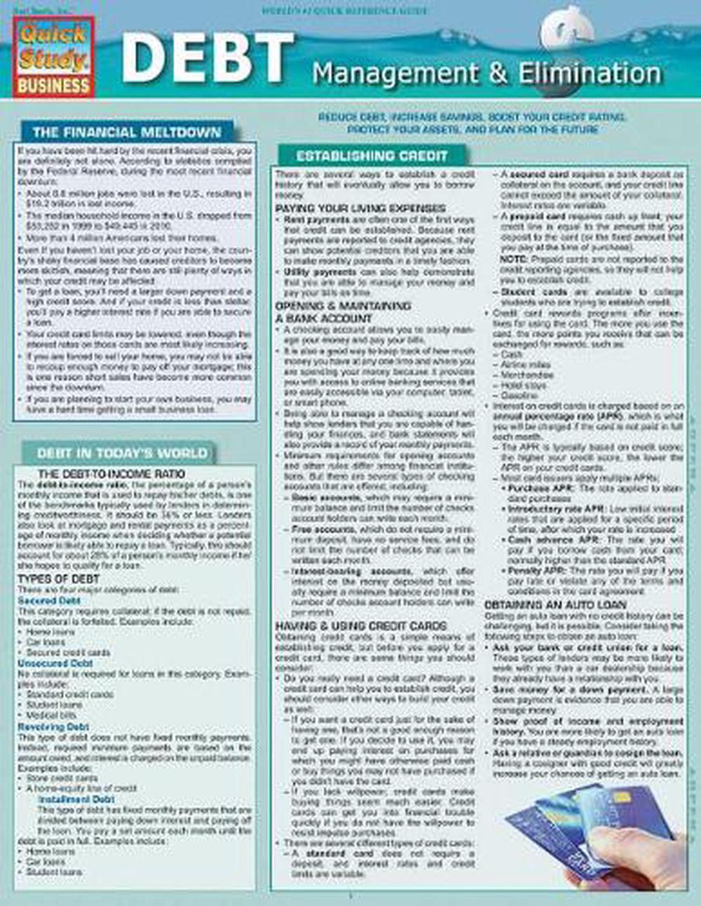 Debt Management & Elimination by BarCharts Inc, Hardcover ...