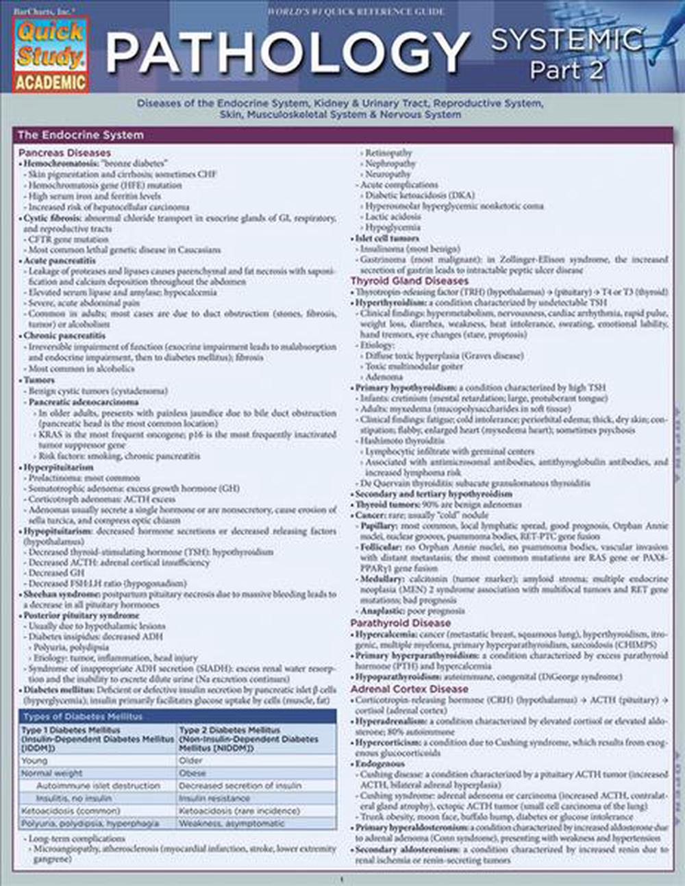 Pathology: Systemic 2 by BarCharts Inc, Hardcover, 9781423222637 | Buy ...