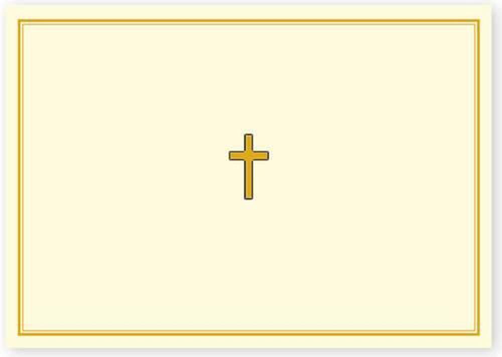 Inc Peter Pauper Press Note Card Gold Cross | Buy online at The Nile