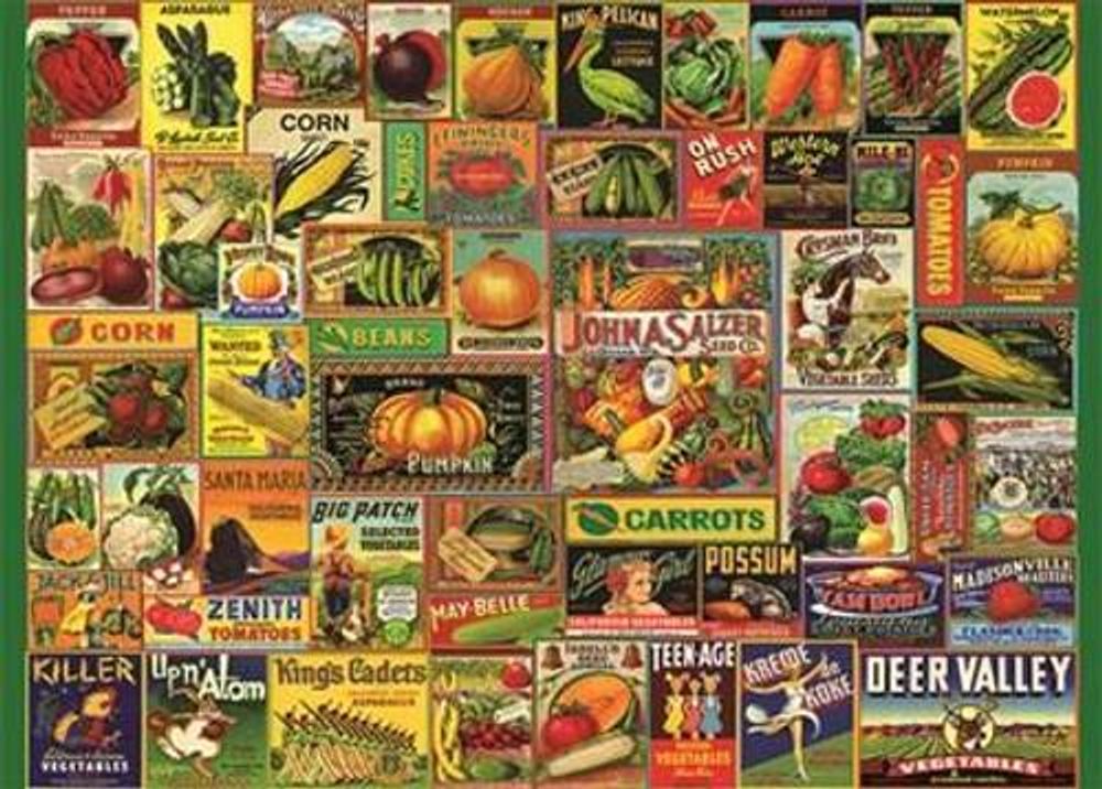 Vintage Seed Packets 1000 Piece Jigsaw Puzzle | Buy online at The Nile