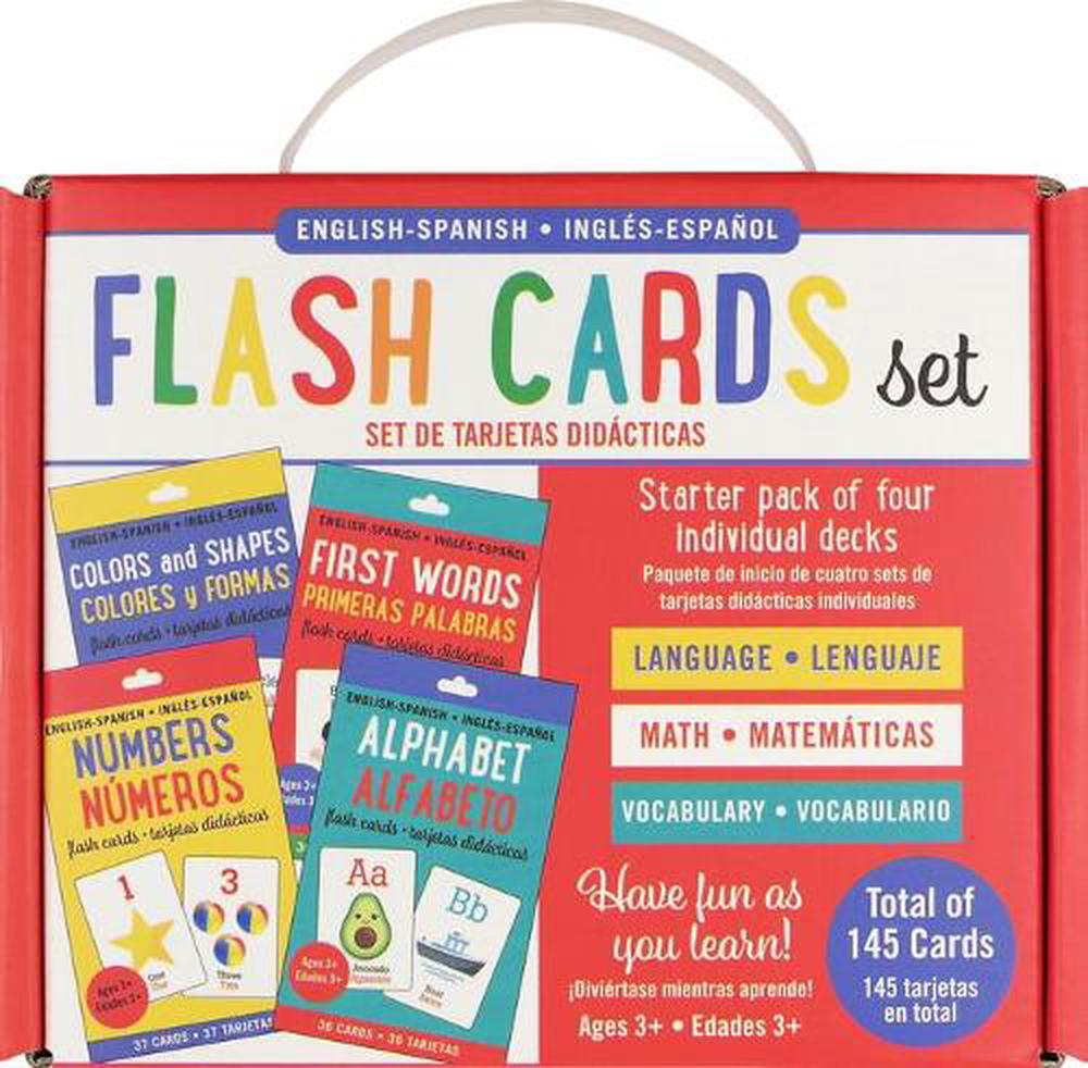 Bilingual Flash Cards - Alphabet, Colors & Shapes, First Words, and ...