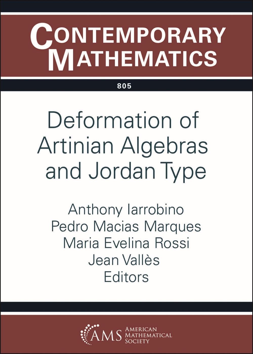Deformation of Artinian Algebras and Jordan Type by Pedro Macias ...
