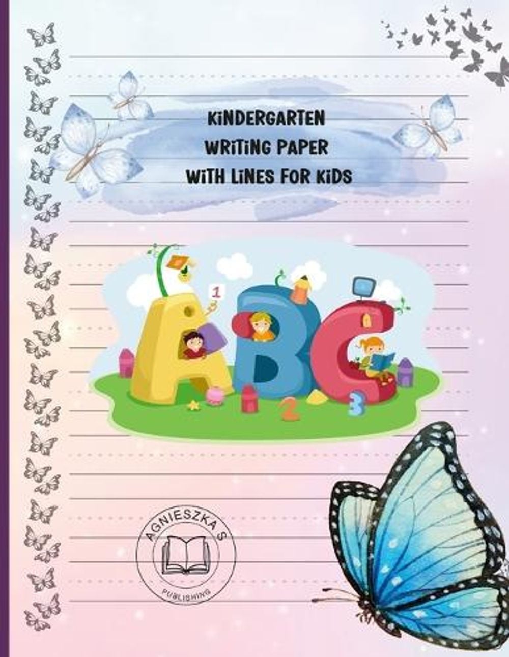 Kindergarten Writing Paper With Lines For Kids by Agnieszka Swiatkowska ...