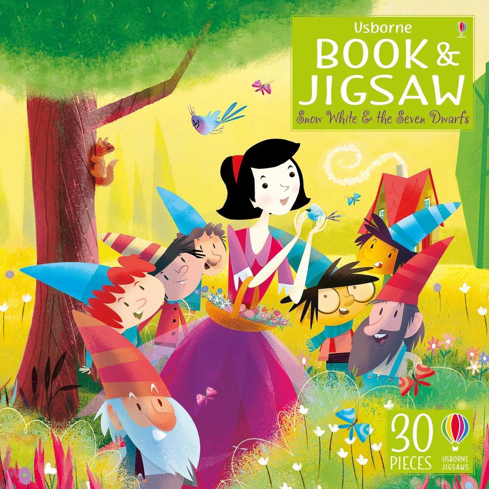 Usborne Book and Jigsaw Snow White and the Seven Dwarfs by Lesley Sims ...