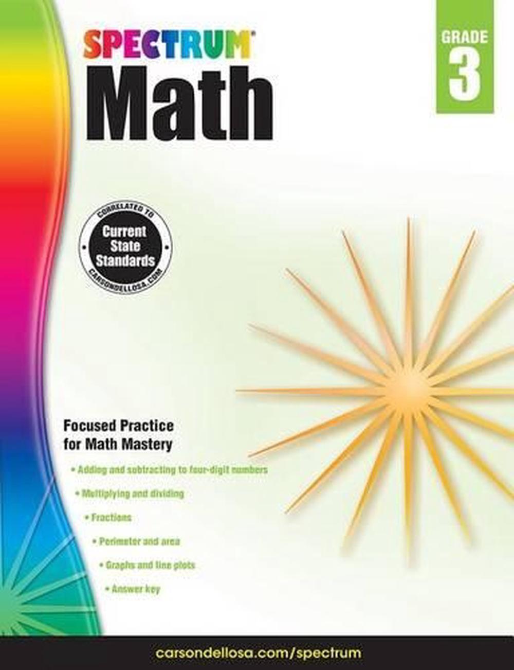 Spectrum Math Workbook, Grade 3 by Spectrum, Paperback, 9781483808710 ...