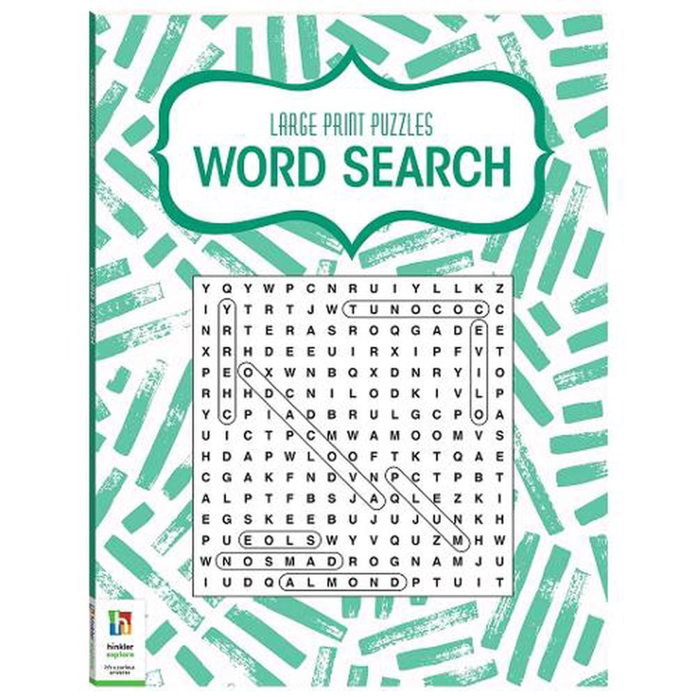 Large Print Puzzles Word Search by Hinkler Pty Ltd, Paperback ...