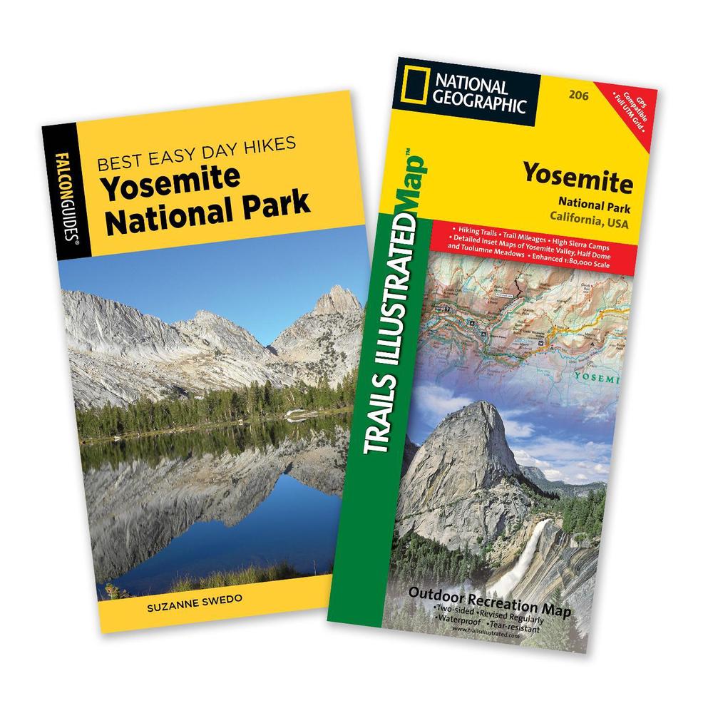 Best Easy Day Hiking Guide and Trail Map Bundle: Yosemite National Park ...