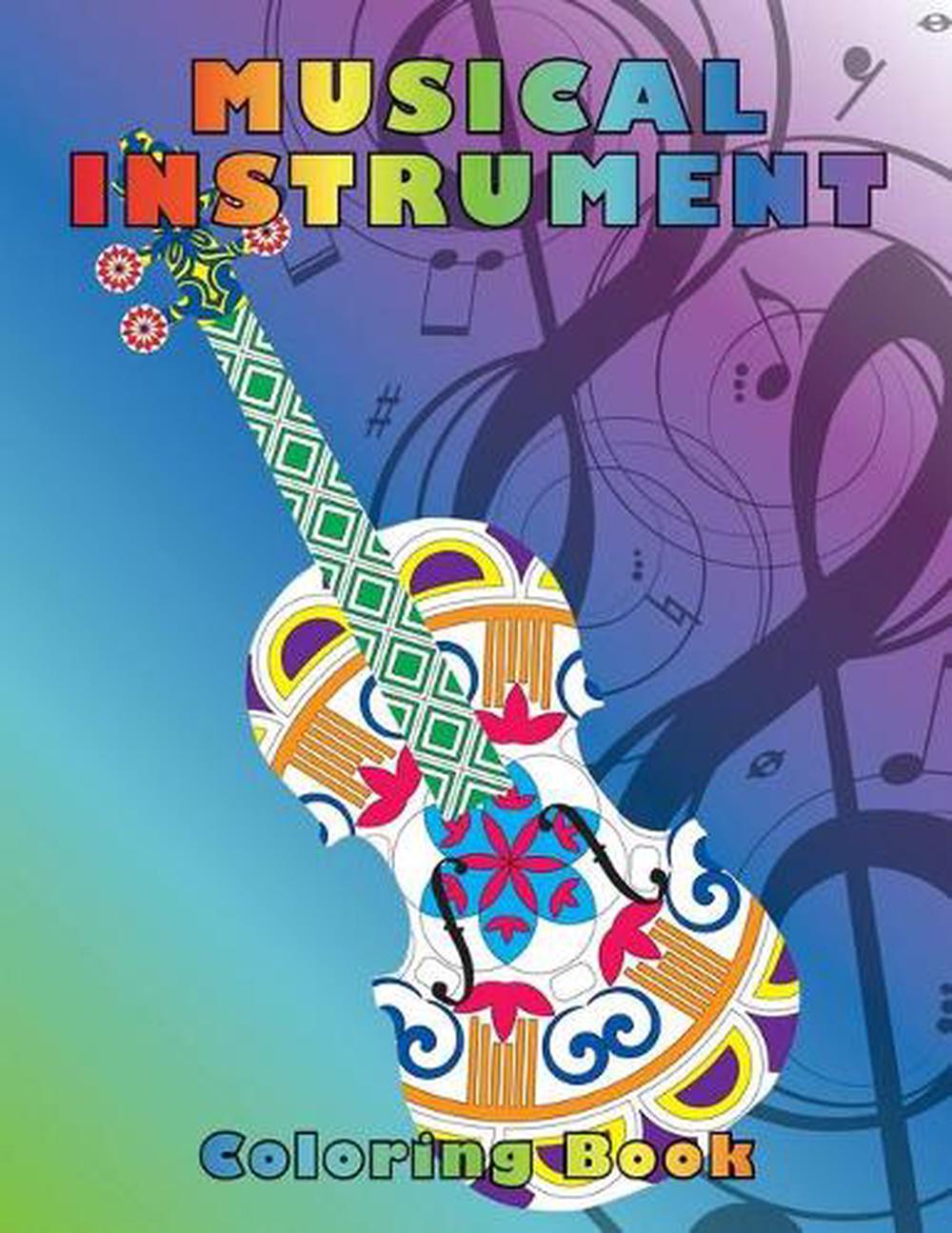 Musical Instrument Coloring Book | Buy online at The Nile