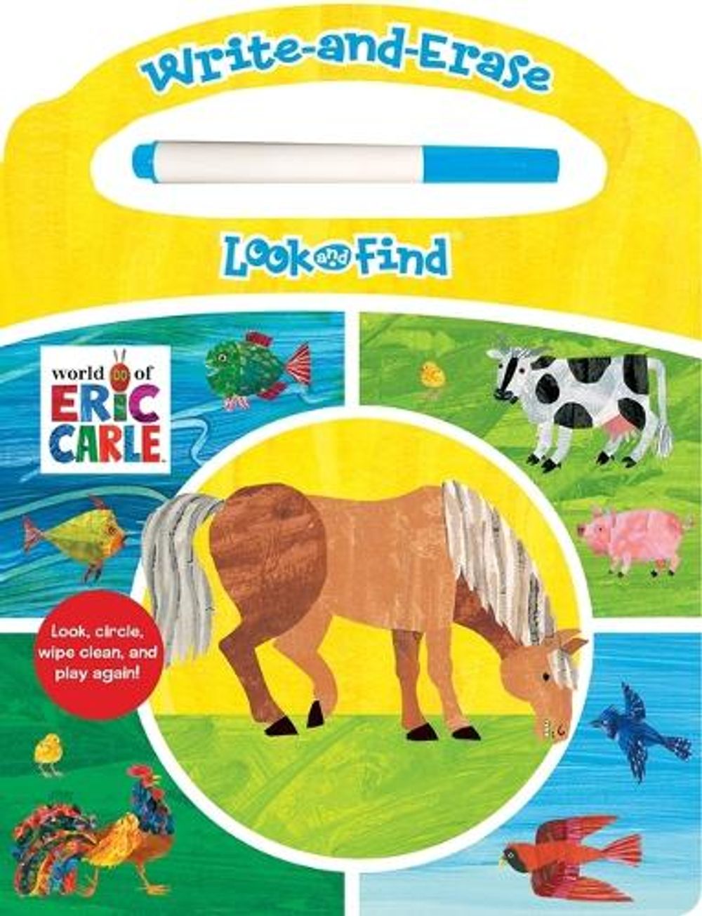 Eric Carle Write & Erase Look And Find by P.I. Kids, Hardcover ...
