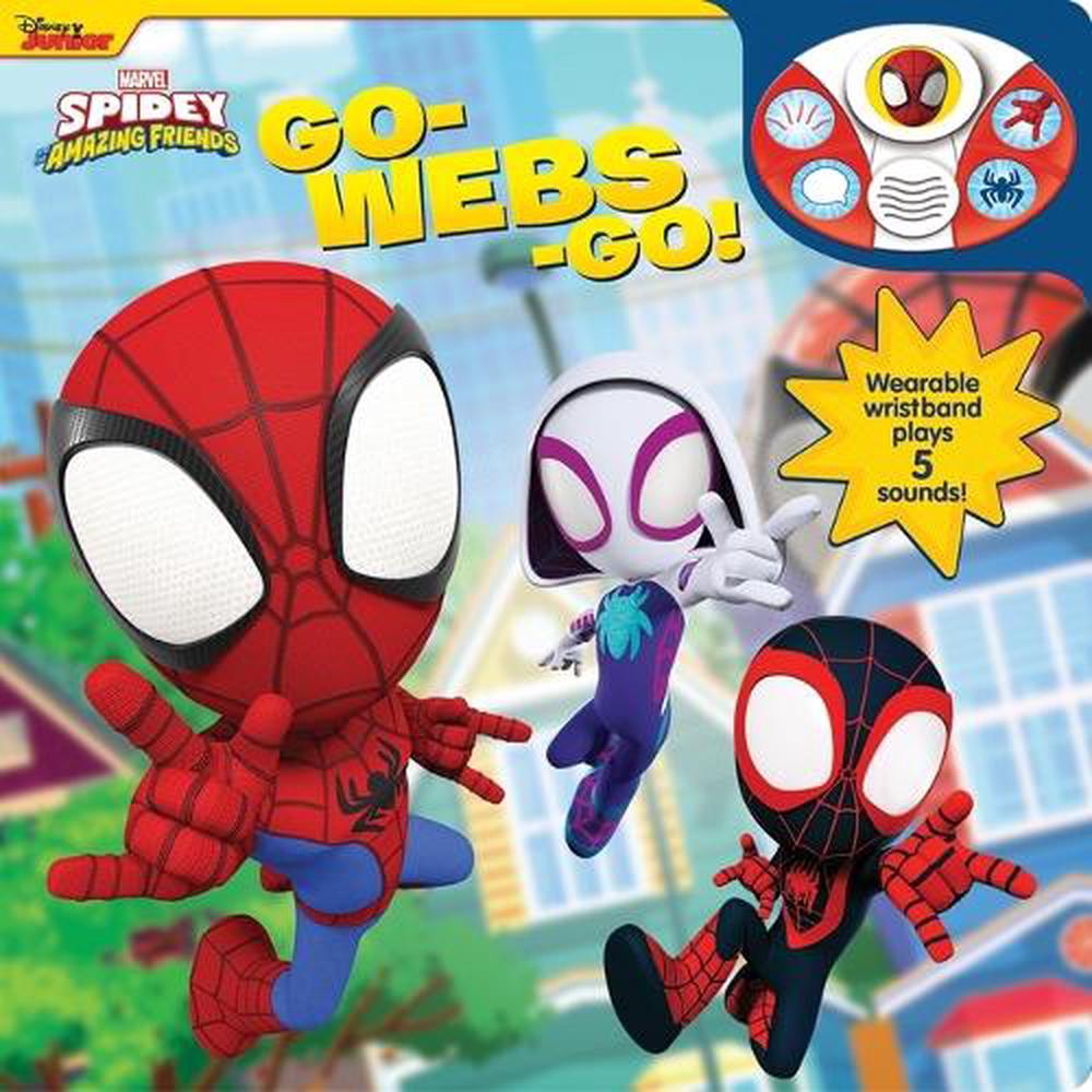 Disney Junior Marvel Spidey and His Amazing Friends: Go-Webs-Go! Sound Book and Wristband by Pi ...