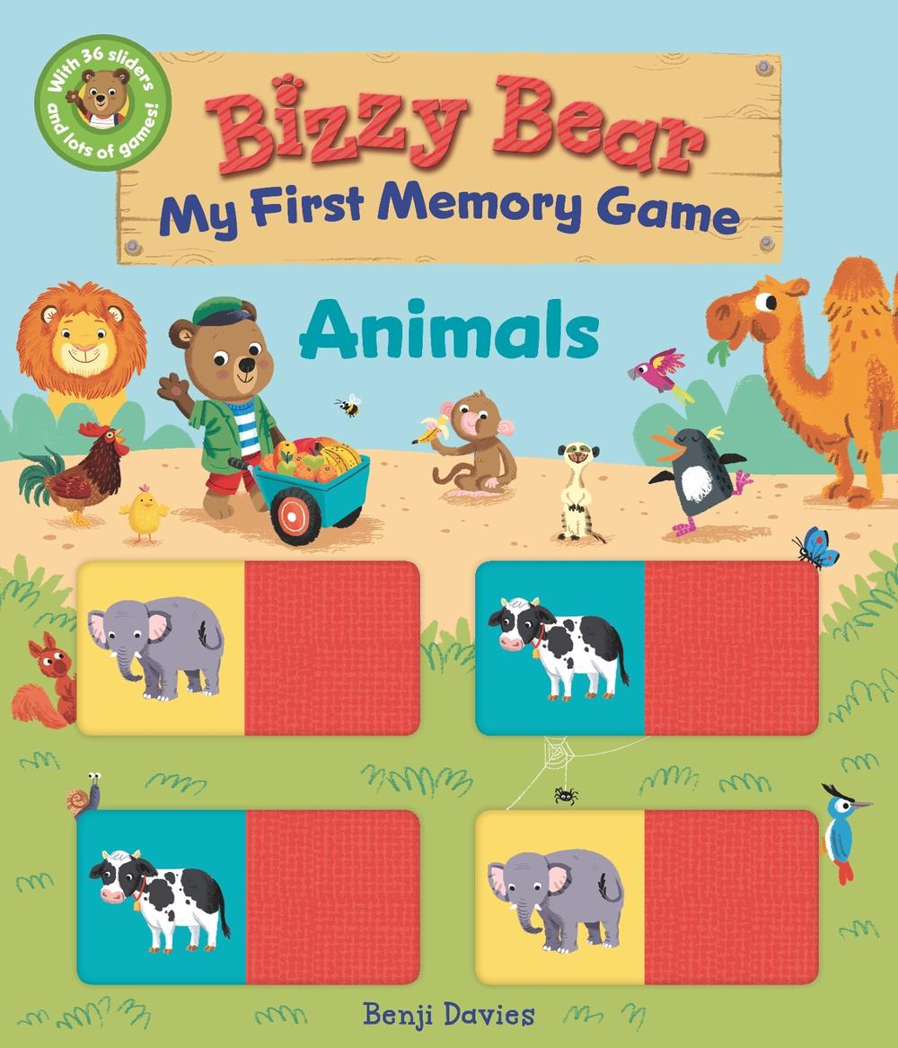 Bizzy Bear: My First Memory Game: Animals by Benji Davies, Board Book ...