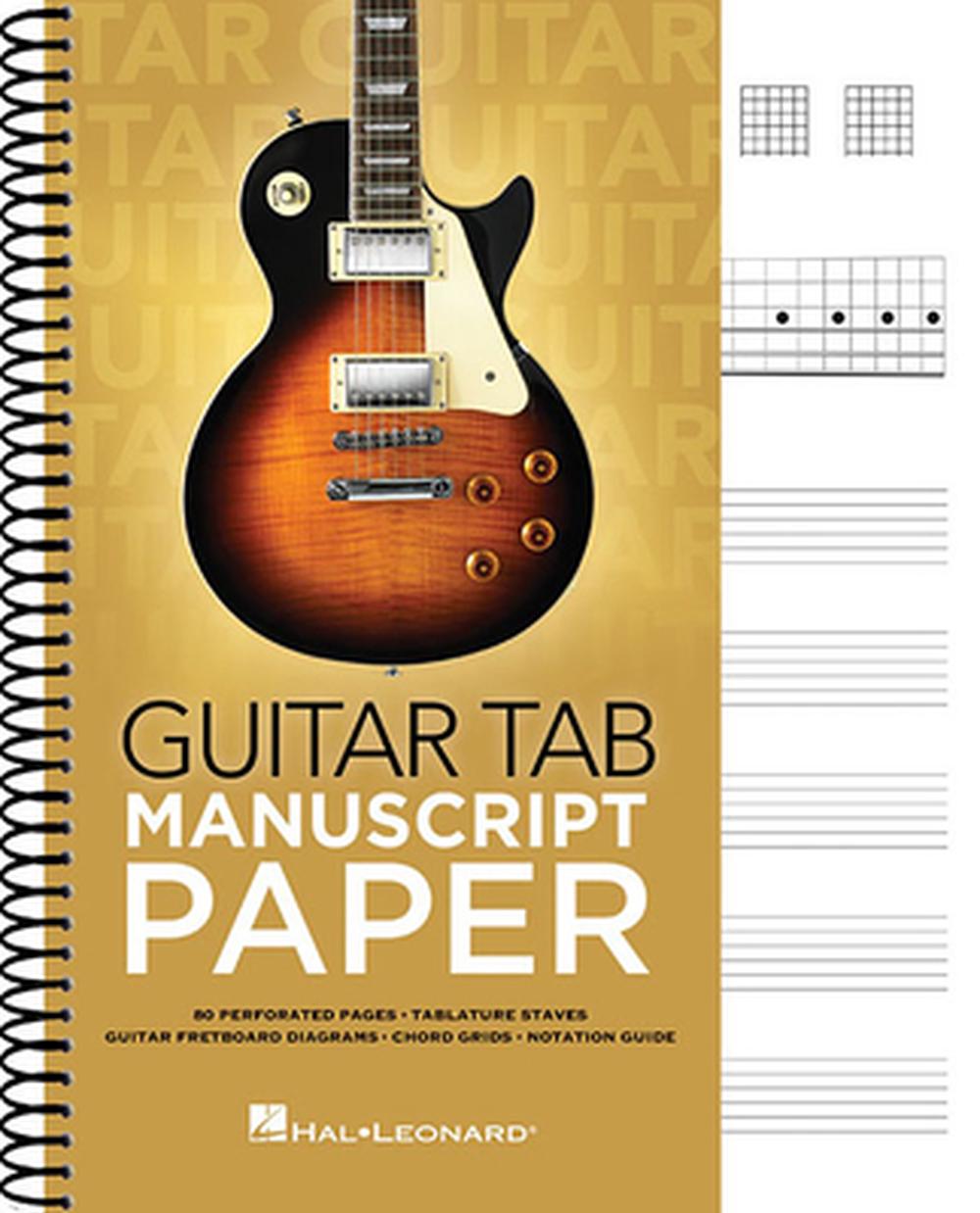 Guitar Tab Manuscript Paper, Spiral, 9781540051363 | Buy online at The Nile