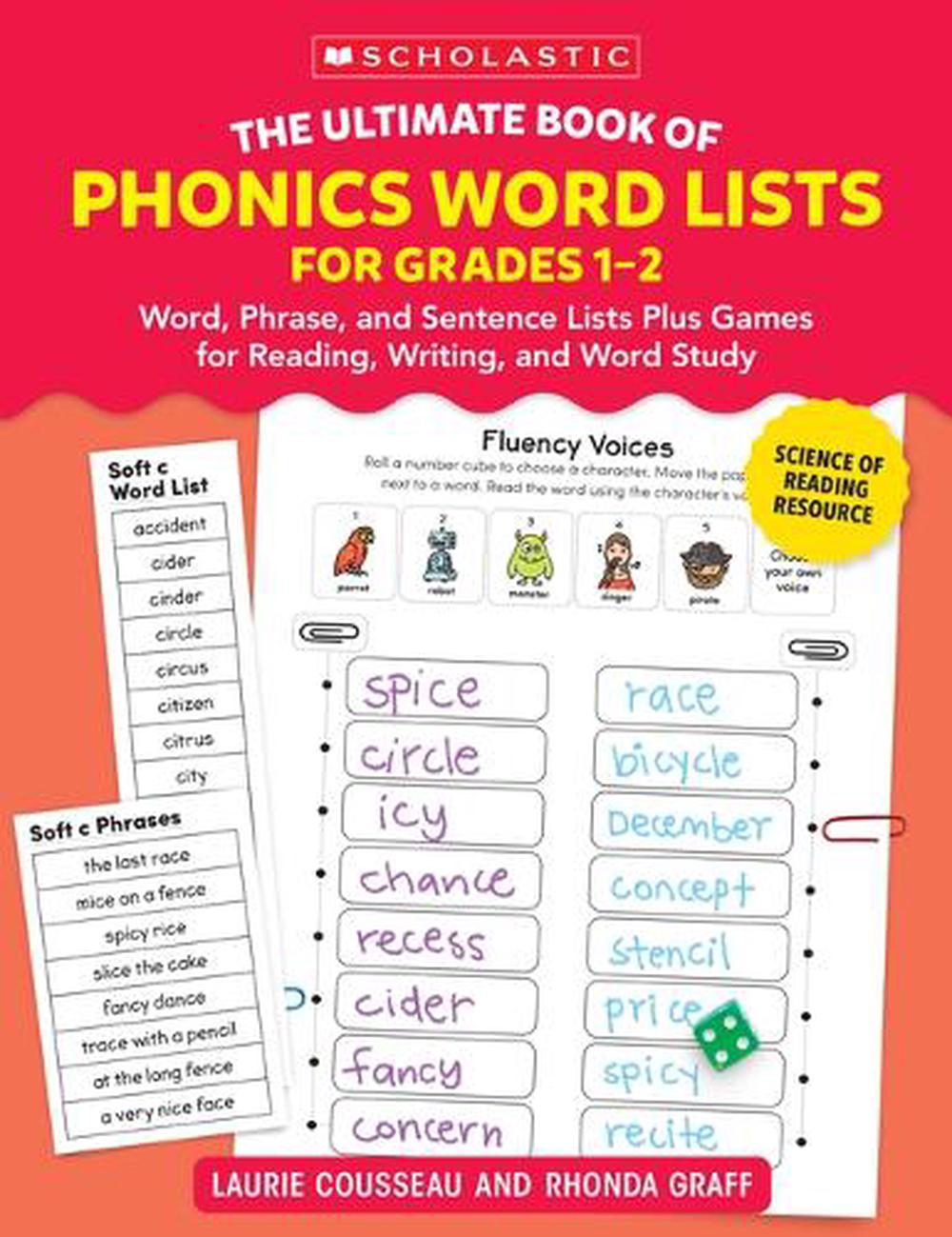 The Ultimate Book of Phonics Word Lists: Grades 1-2 by Rhonda Graff ...