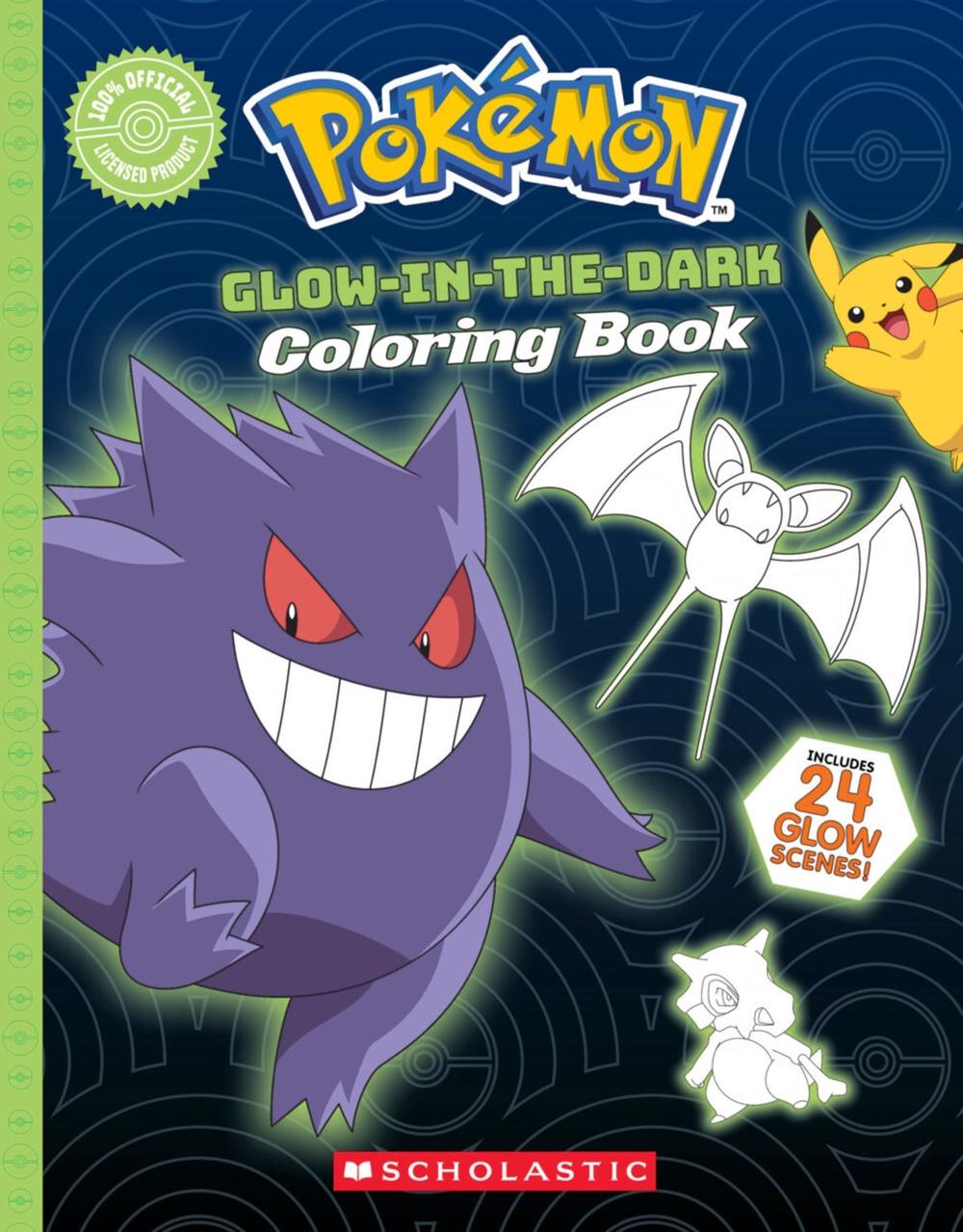 Pokemon: Glow-in-the-Dark Coloring Book by Scholastic, Paperback ...