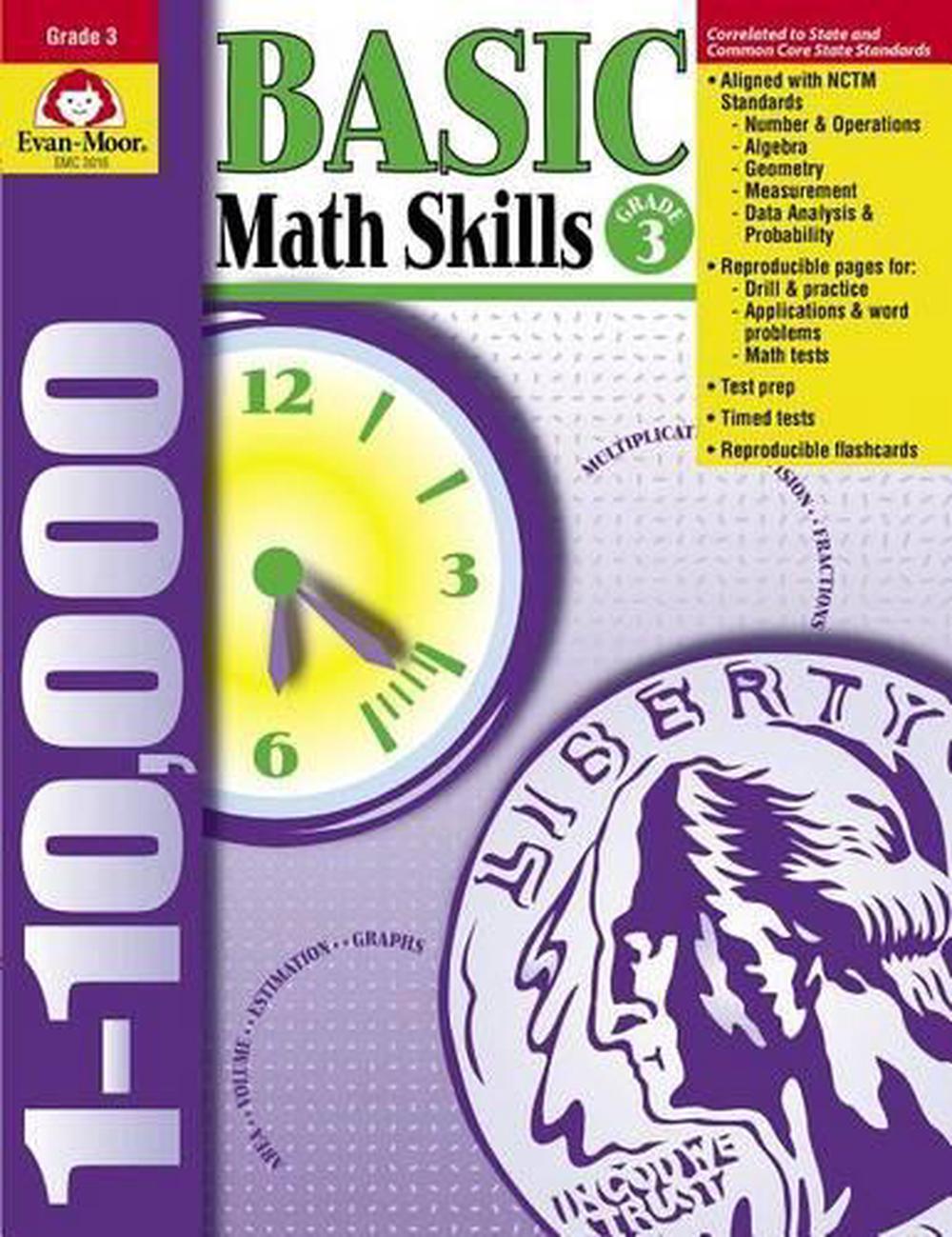 Basic Math Skills, Grade 3 Teacher Resource by Evan-Moor Educational ...