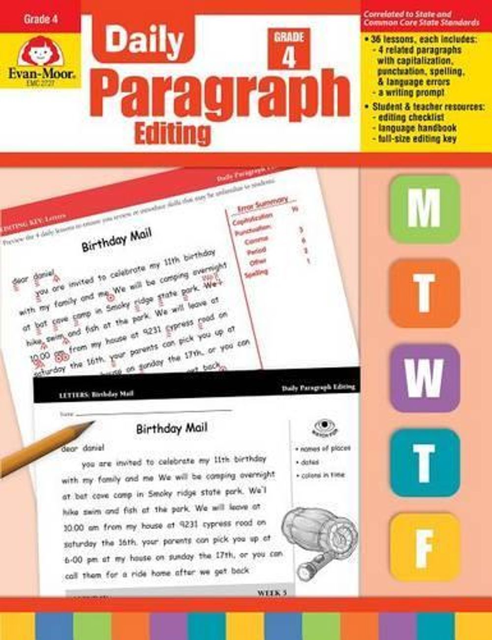Daily Paragraph Editing Grade 4 Te by Evan-Moor Educational Publishers ...