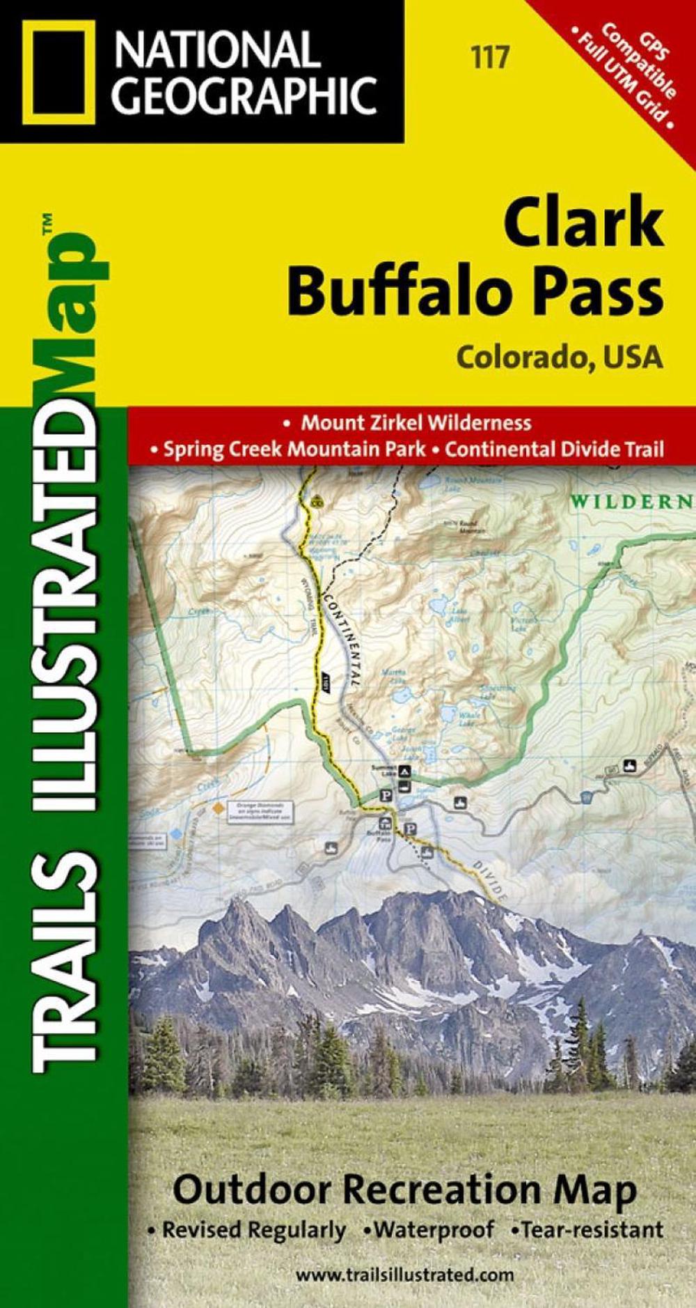 Clark, Buffalo Pass Map by Nat Geo Maps, Folded, 9781566952859 | Buy ...