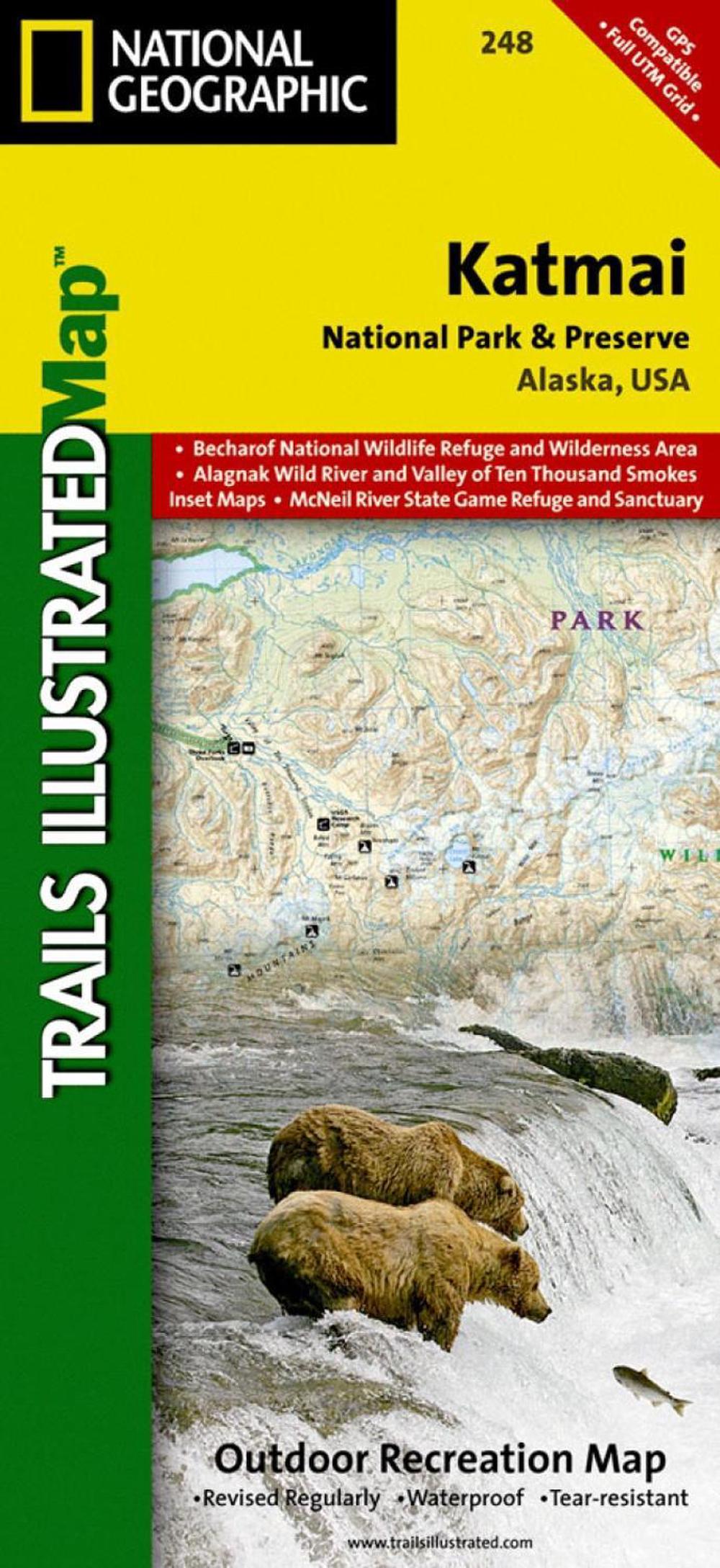 Katmai National Park And Preserve by National Geographic Maps, Folded ...