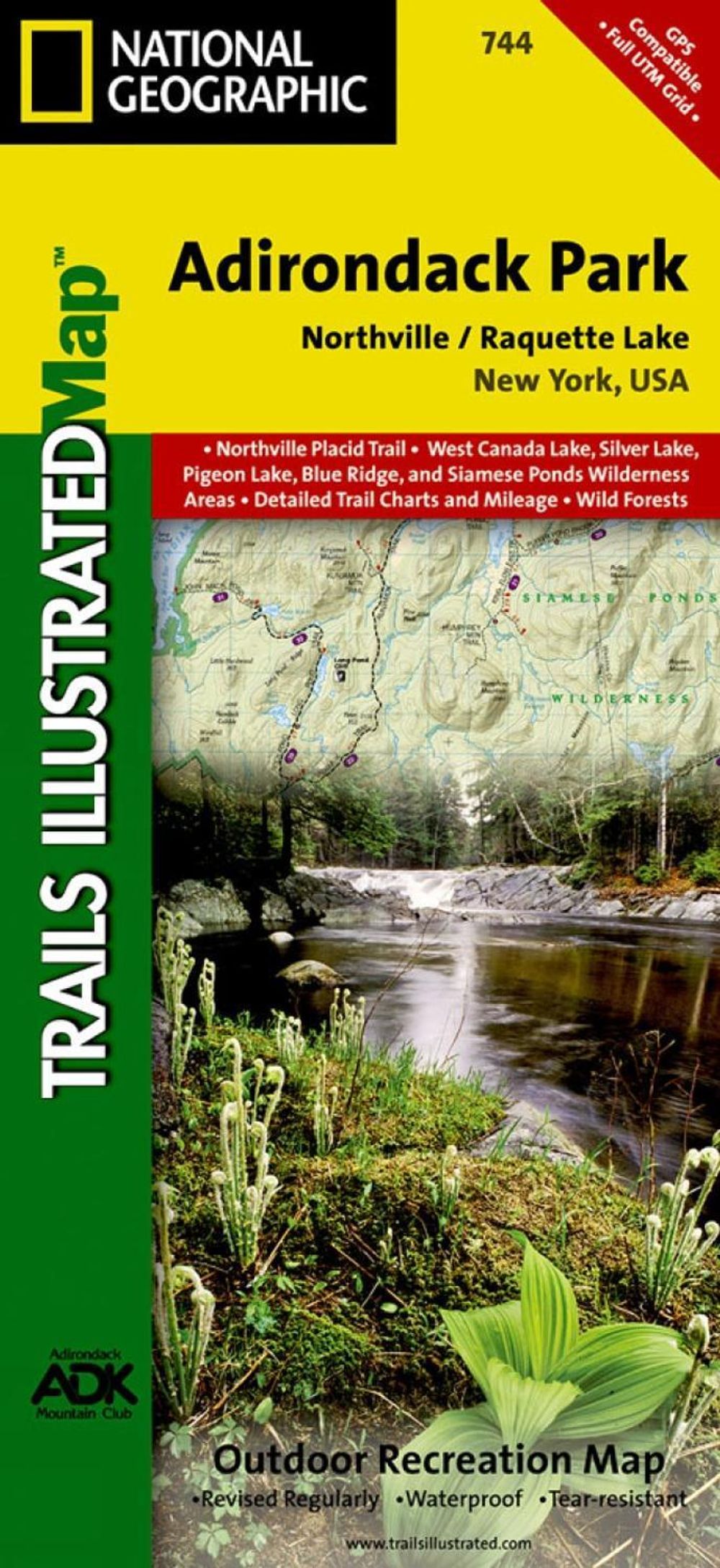 Adirondack Park Northville / Raquette Lake by National Geographic Maps ...