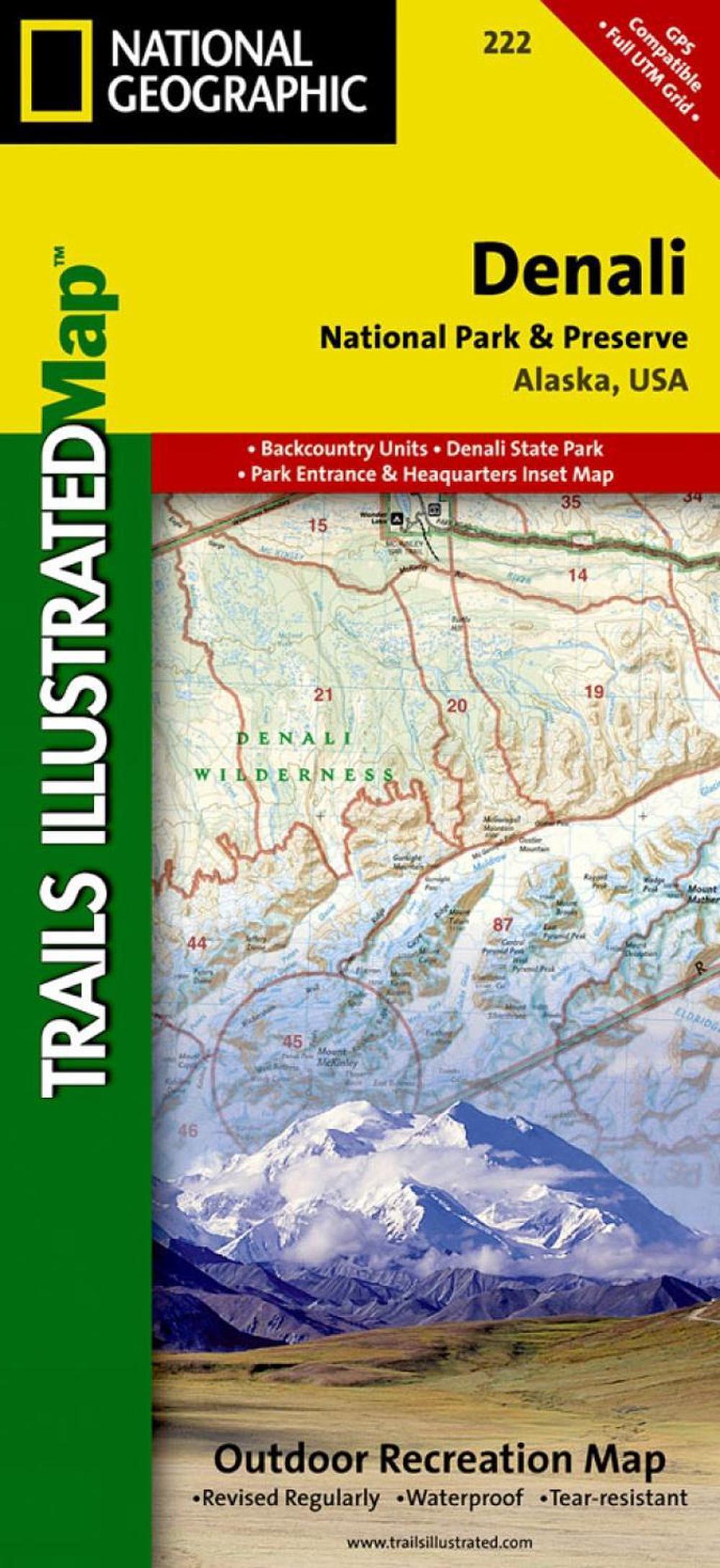 Denali National Park & Preserve by National Geographic Maps, Folded ...