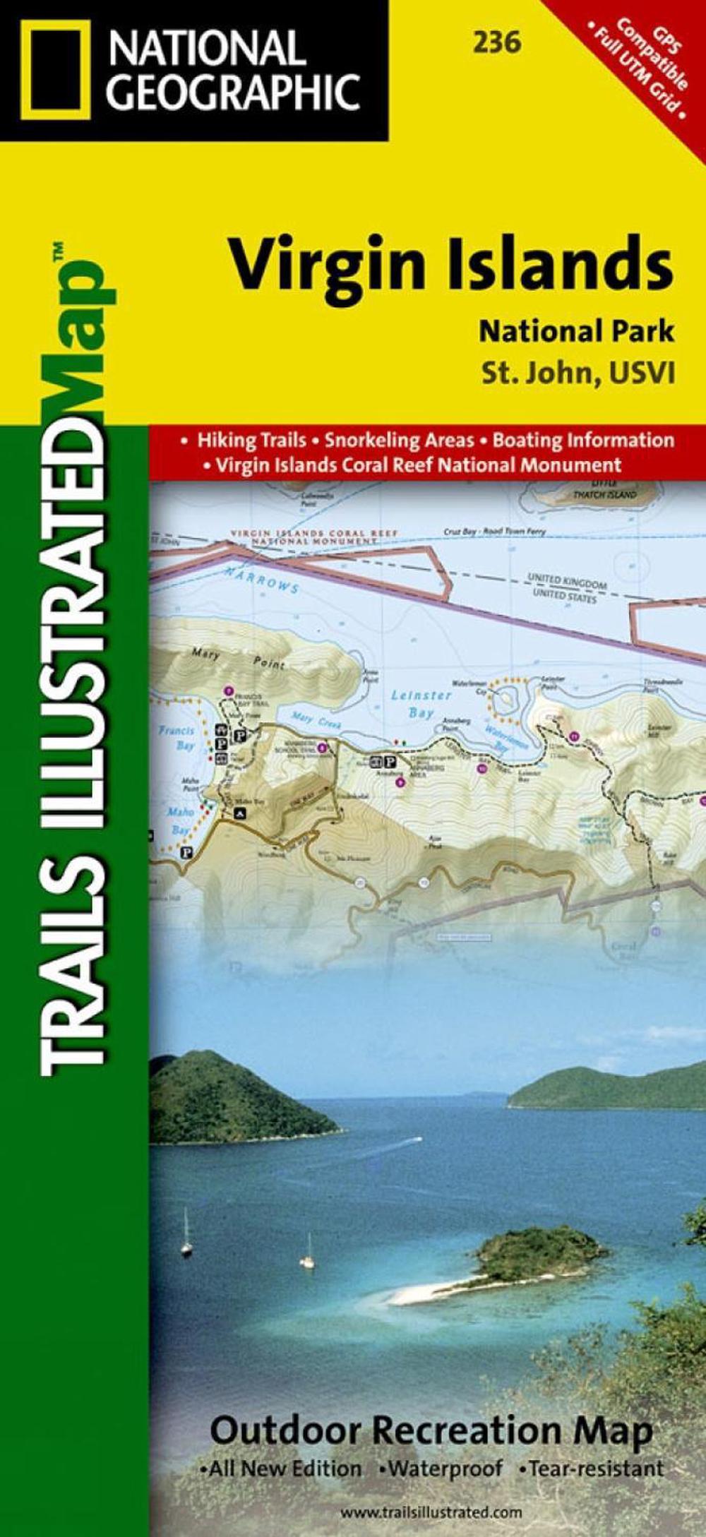 Virgin Islands National Park by National Geographic Maps, Folded ...