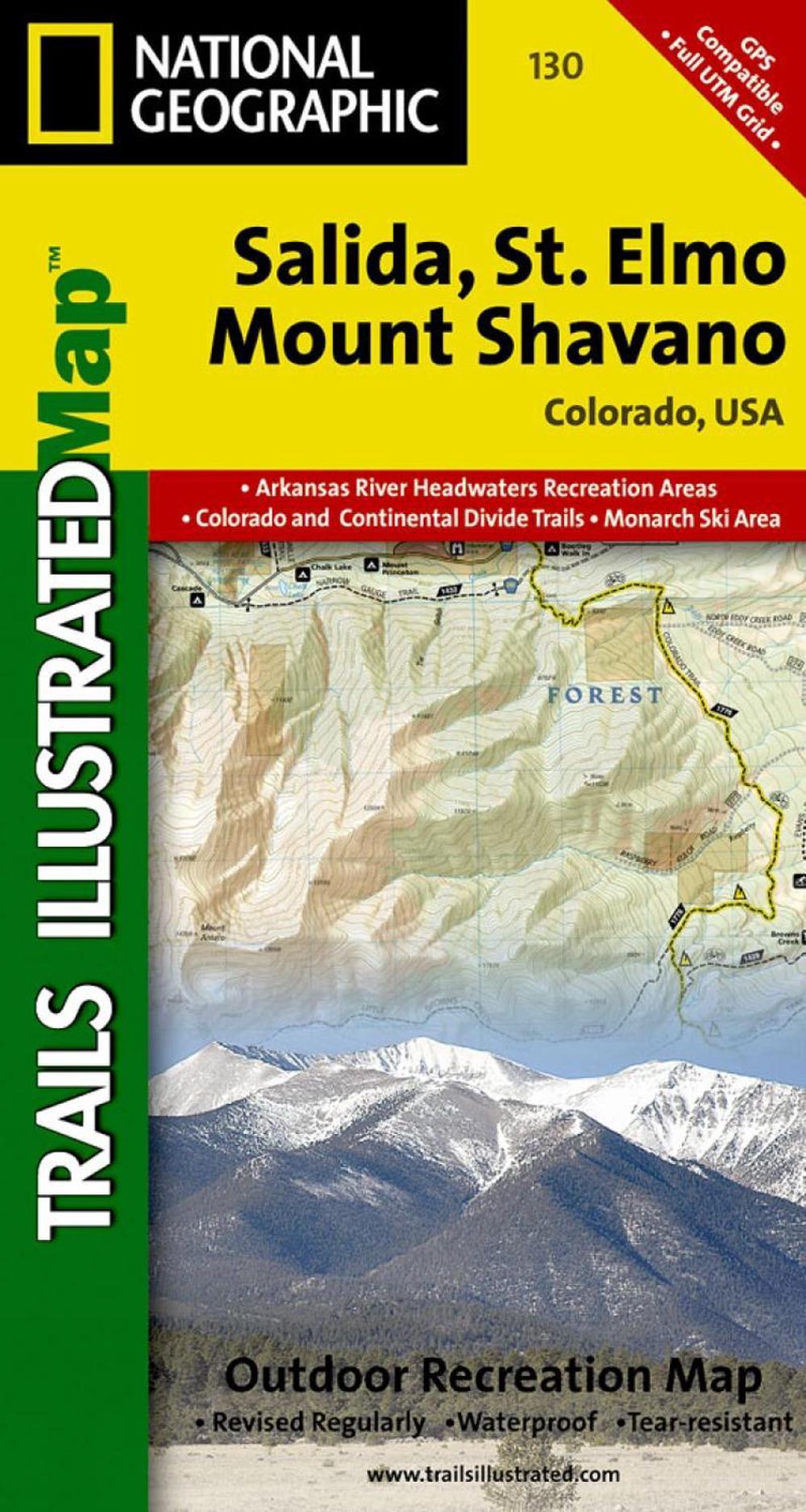 Salida/st Elmo/shavano Peak by National Geographic Maps, Folded ...
