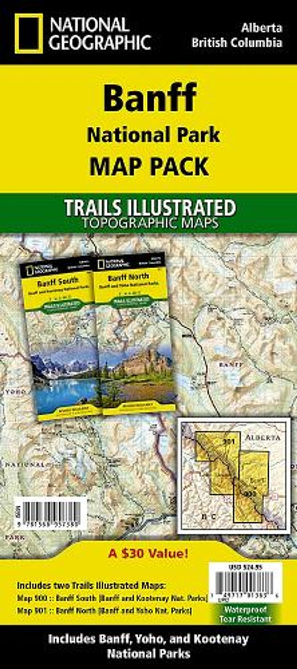 Banff National Park [map Pack Bundle] by National Geographic Maps ...