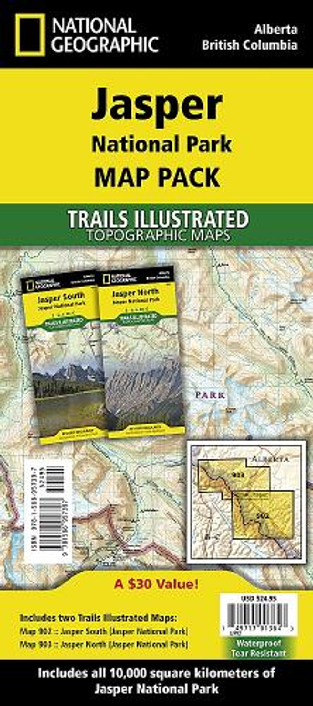 Jasper National Park [map Pack Bundle] by National Geographic Maps ...