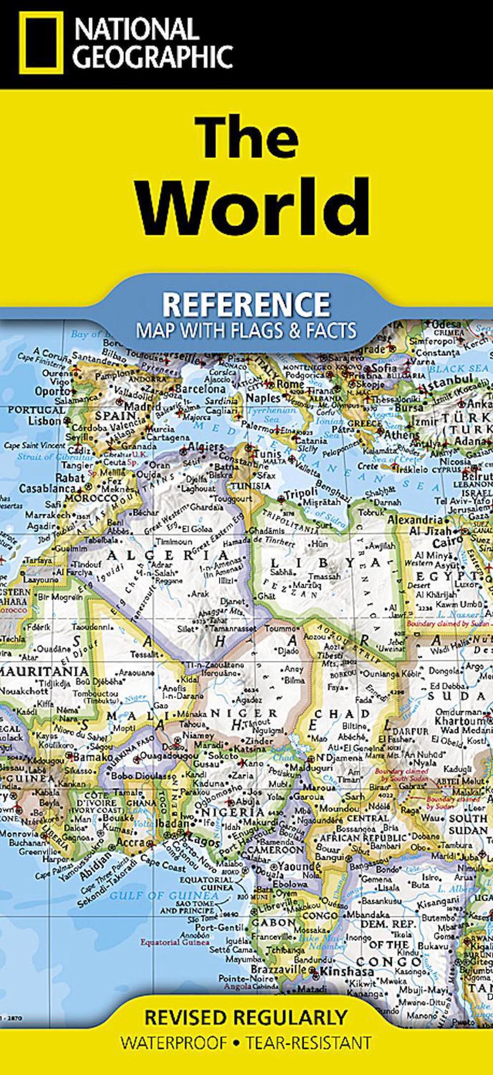 The World Reference Map (folded) by National Geographic Maps, Folded ...