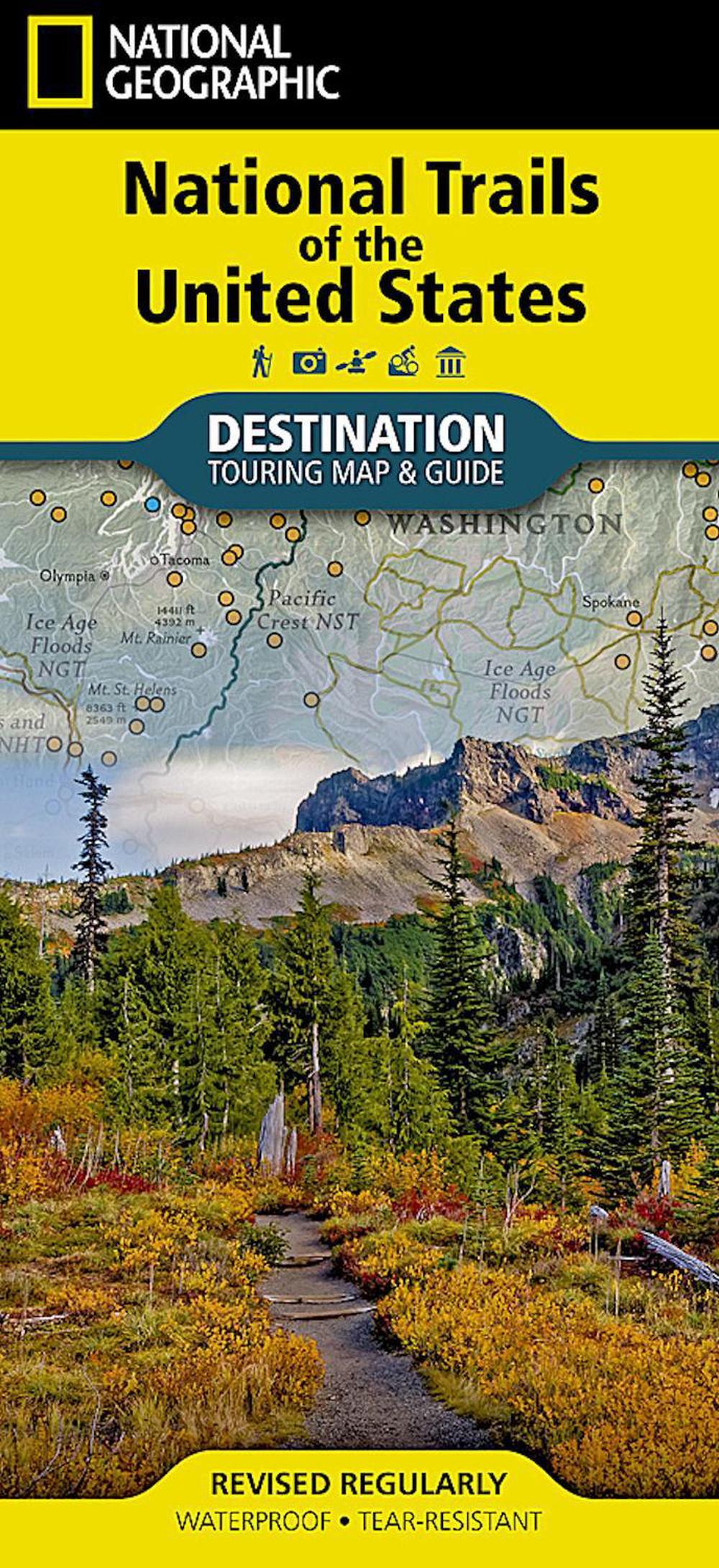 National Trails of the United States Map by National Geographic Maps ...