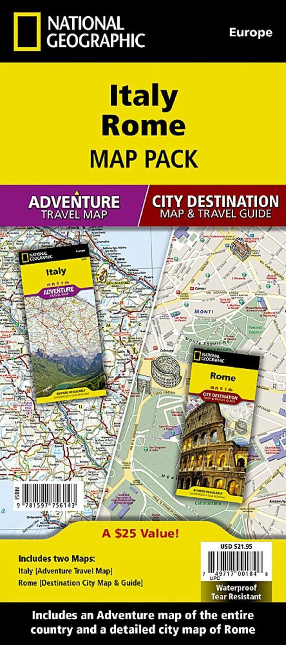 Italy, Rome (Map Pack) by Nat Geo Maps, Folded, 9781597756143 | Buy ...