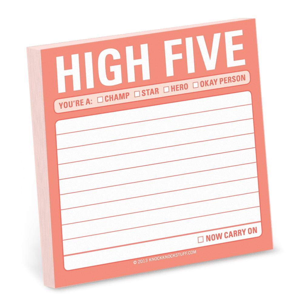 Knock Knock High Five Sticky Notes | Buy online at The Nile